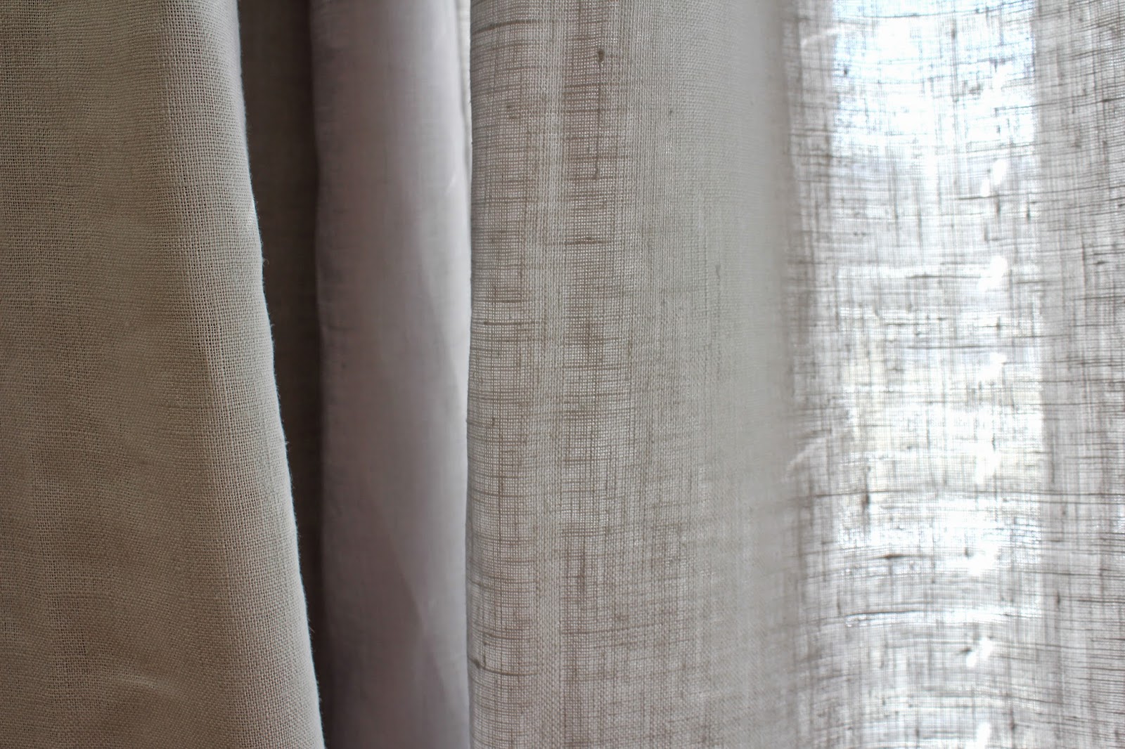 Cup Half Full Linen Curtains