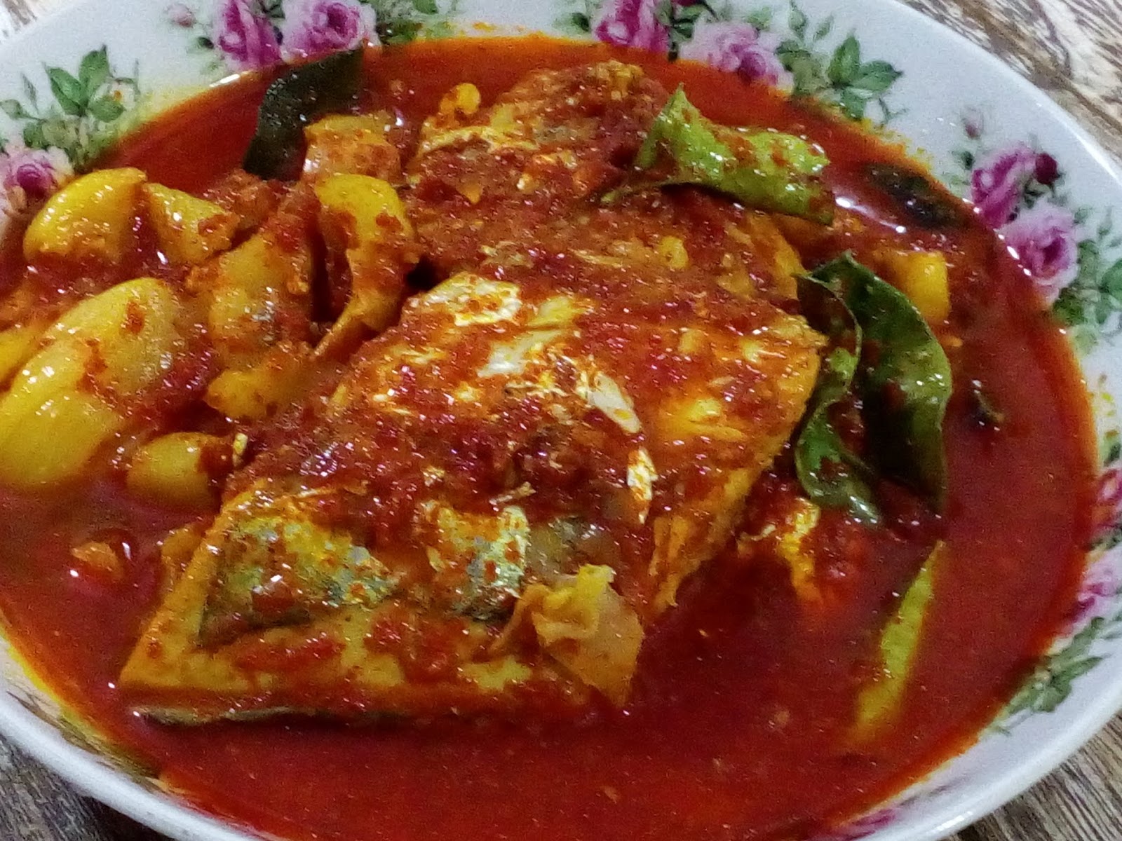 SurayaMSyed: Asam Pedas Ikan Parang & Sayur Asin