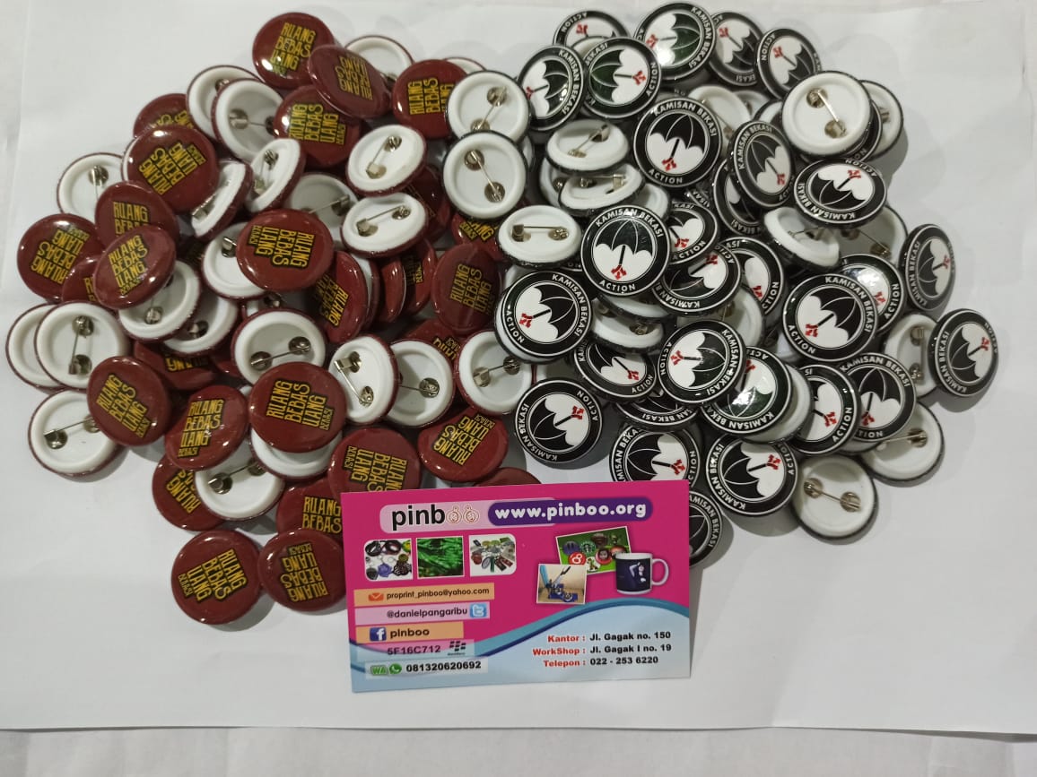 Buat pin murah, cetak pin, bikin pin, buat gantungan kunci, akrilik ...