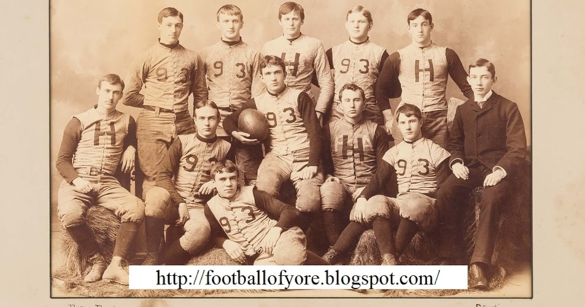 Football of Yore: 1889 Harvard Freshman Class of 1893 Football Team Photo