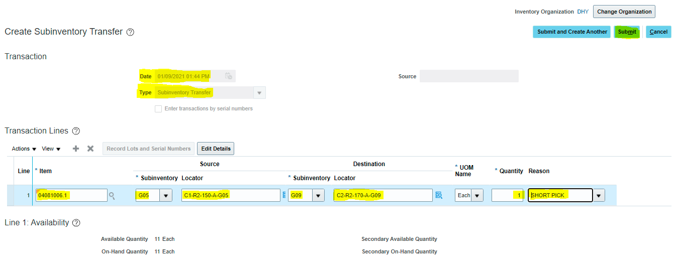 Oracle Application: Oracle Fusion: How to Create Inventory Sub ...