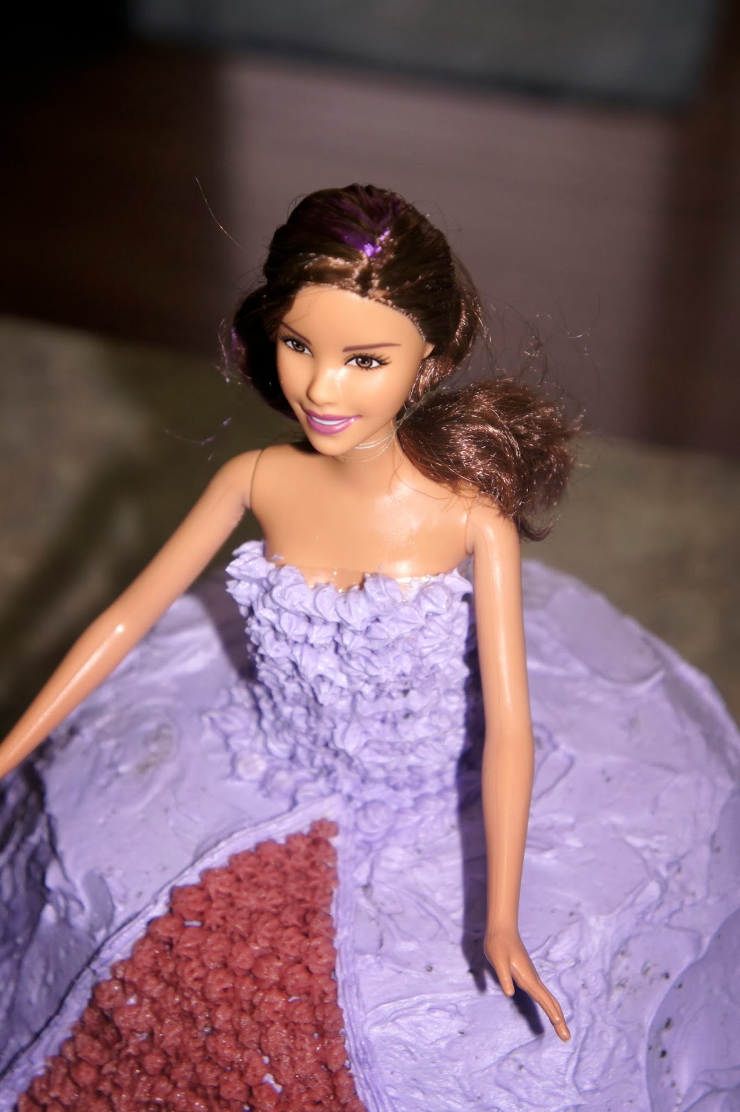 Savory Sweet and Satisfying: Dark Chocolate Barbie Cake with Raspberry ...