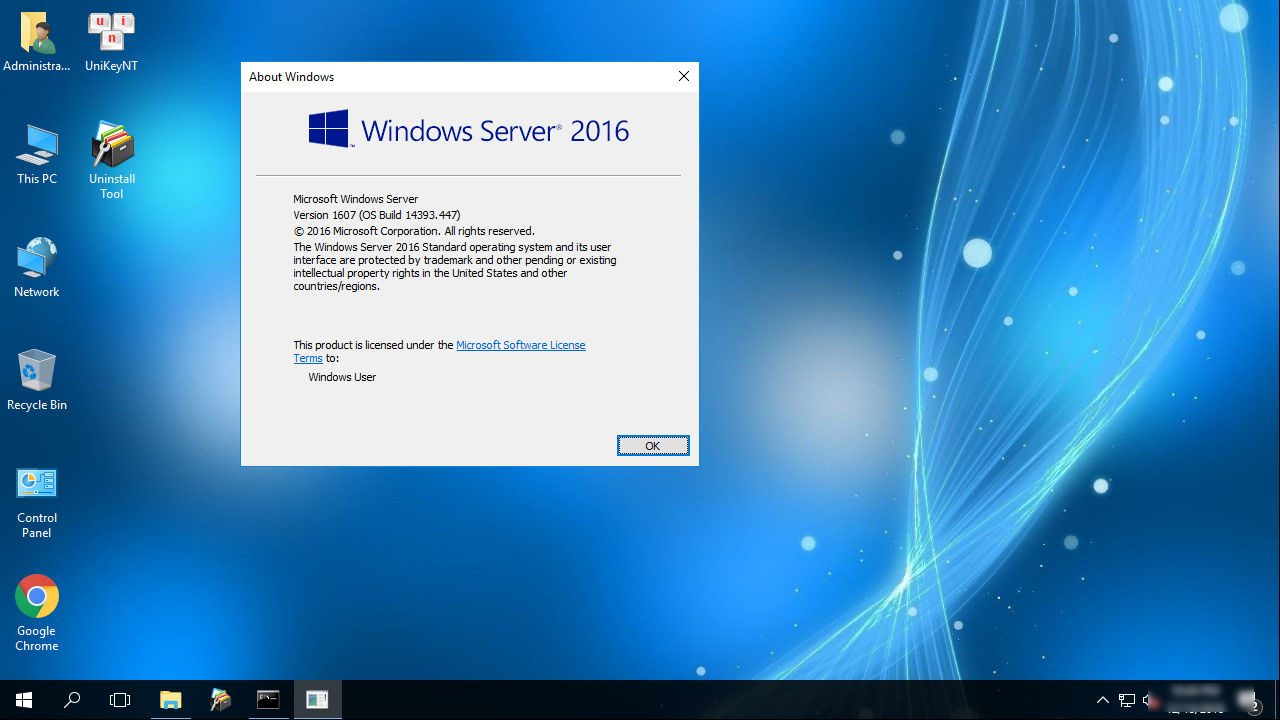 Ghost Windows Server 2016 Standard 64 Bit Full Update mới nhất