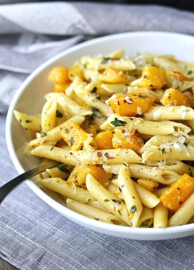 Cheesy Butternut Squash Pasta | Karen's Kitchen Stories