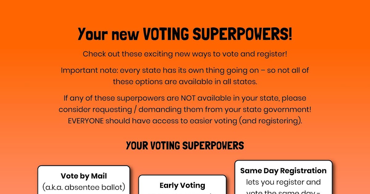 Your new VOTING SUPERPOWERS!