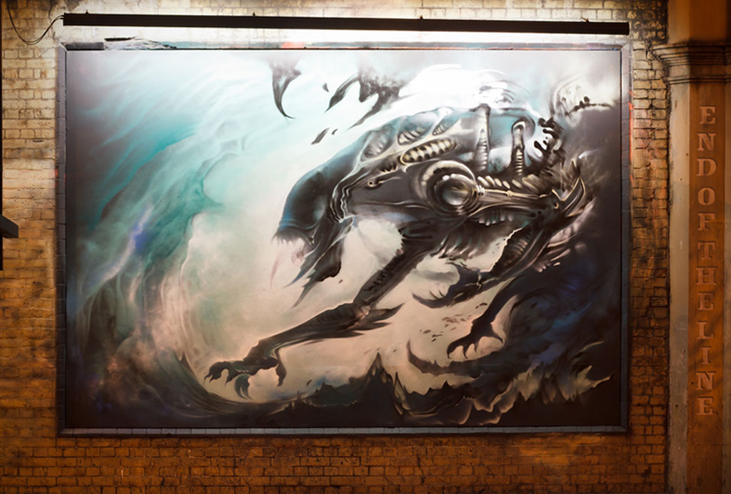 JIMSMASH ! ! !: ALIENS MURAL IN EAST LONDON
