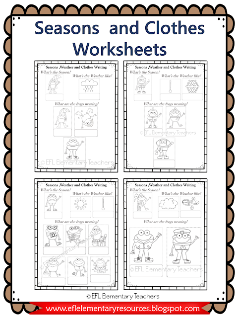 EFL Elementary Teachers: Seasons and Clothes