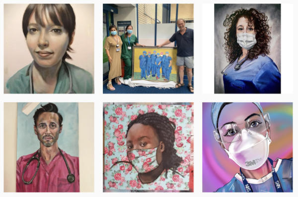 MAKING A MARK: New VIRTUAL Exhibition of Portraits for NHS Heroes
