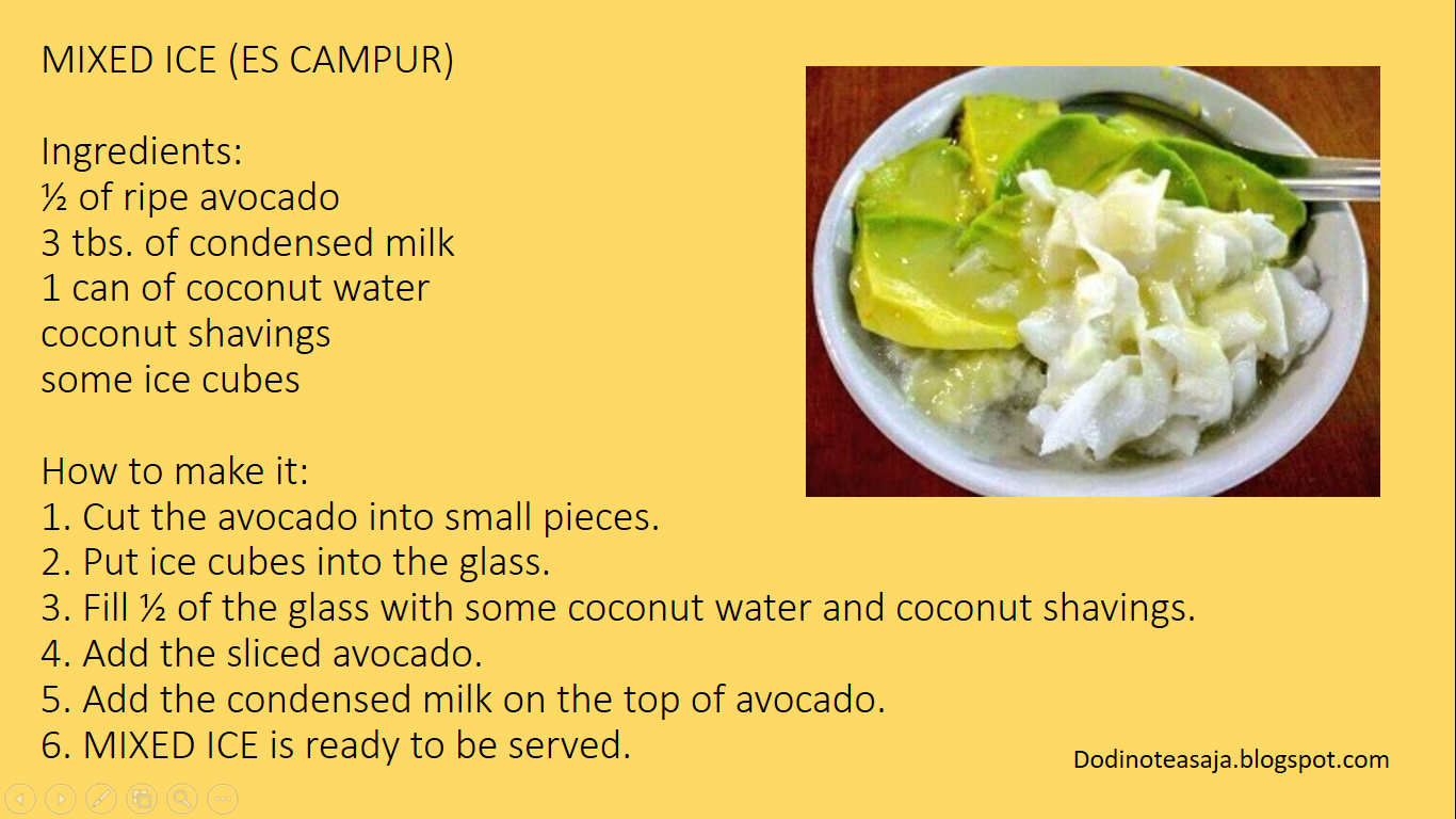 FOOD AND DRINK PROCEDURE TEXT FOR GRADE IX SMP The Diary Of Mr Dodi Indra food-and-drink-procedure-text-for-grade-ix-smp-the-diary-of-mr-dodi-indra