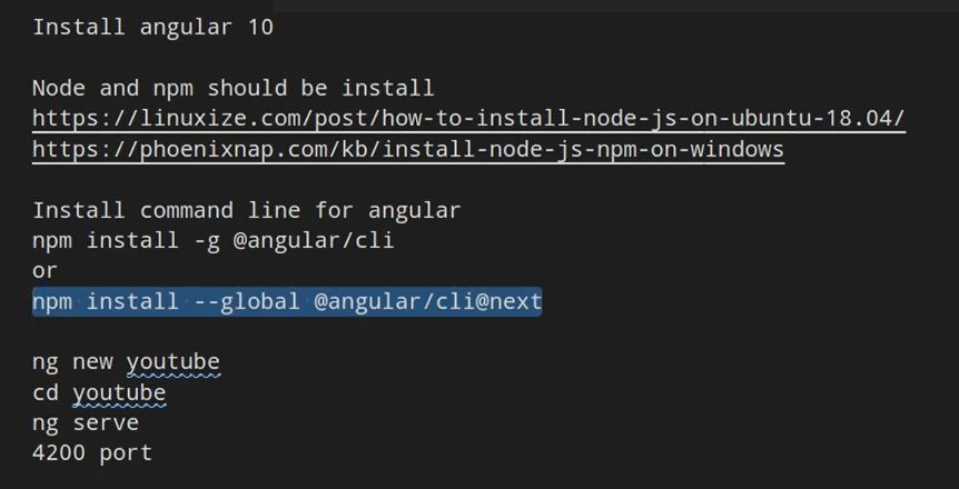 Tutorials: Angular 10