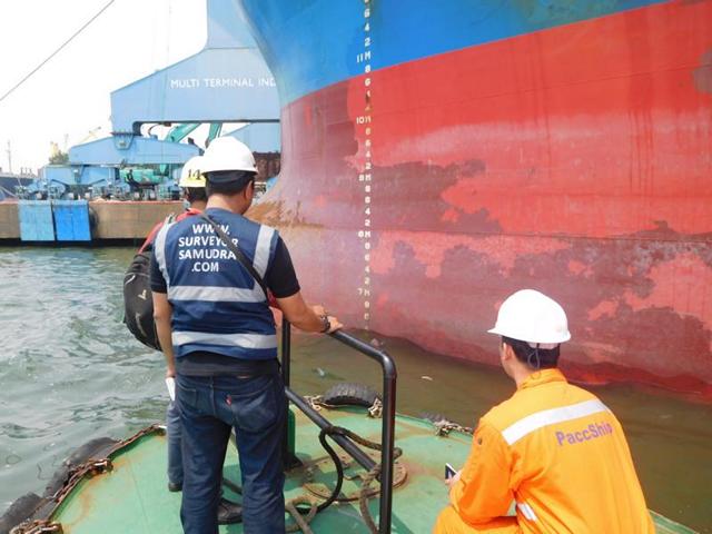 Draft Survey for determining the quantity of bulk cargo on ships and barges