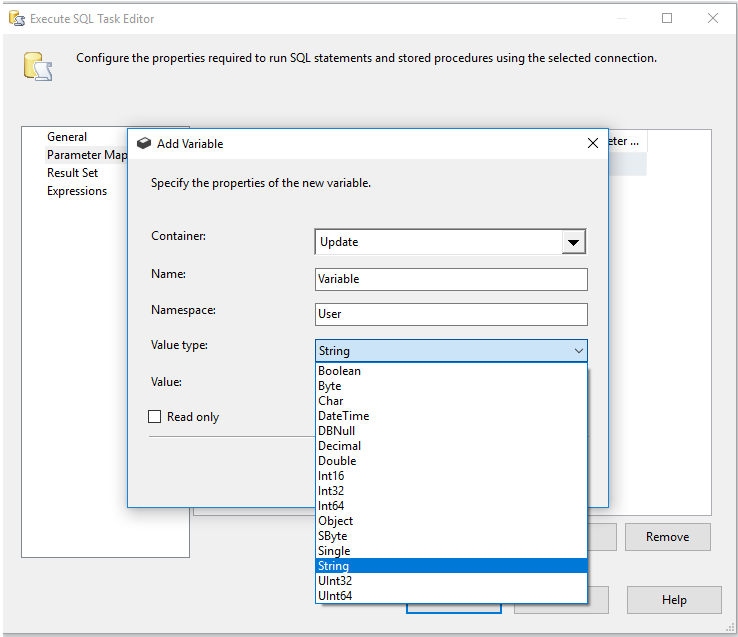 Developer Points: SSIS - How To Pass input parameter in Execute SQL Task Developer Points: SSIS - How To Pass input parameter in Execute SQL Task