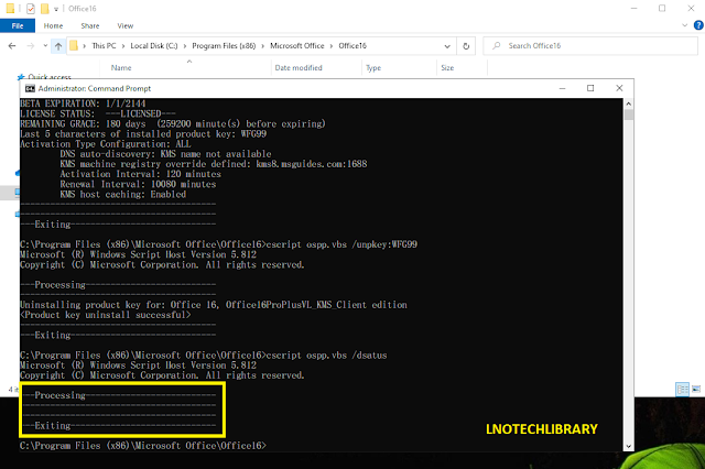 How to Remove License / Product Key for Office 2019 / 2016 / 2013 Part1