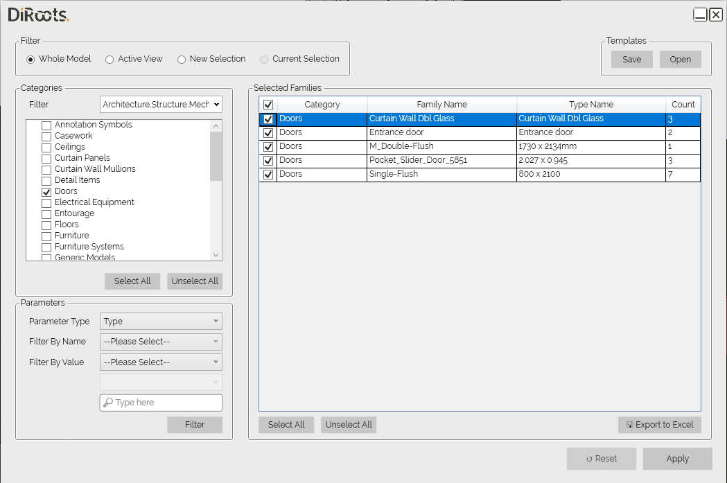 Revit Add-Ons: Free OneFilter v1.1.0.1