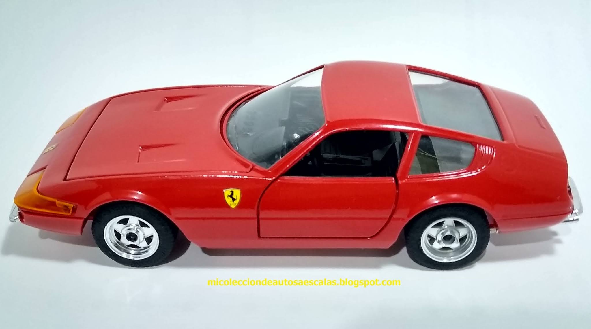 Mi colección de autos a escala.: 1969 Ferrari 356 GTB/4 Daytona 1:24