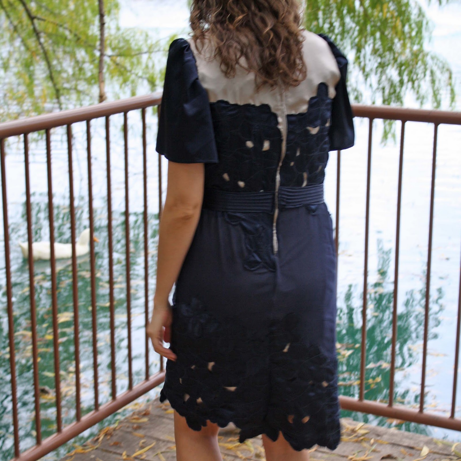 Cutwork dress refashion - Melly Sews
