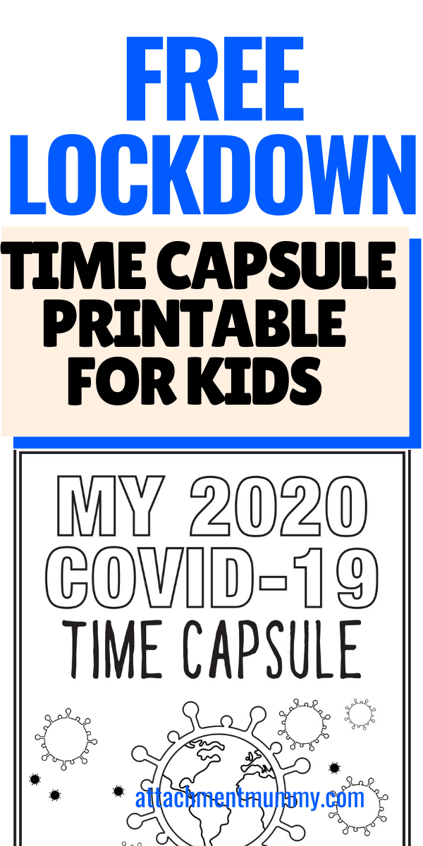 FREE Lockdown Time Capsule Colouring Pages Worksheets Printables FUN!