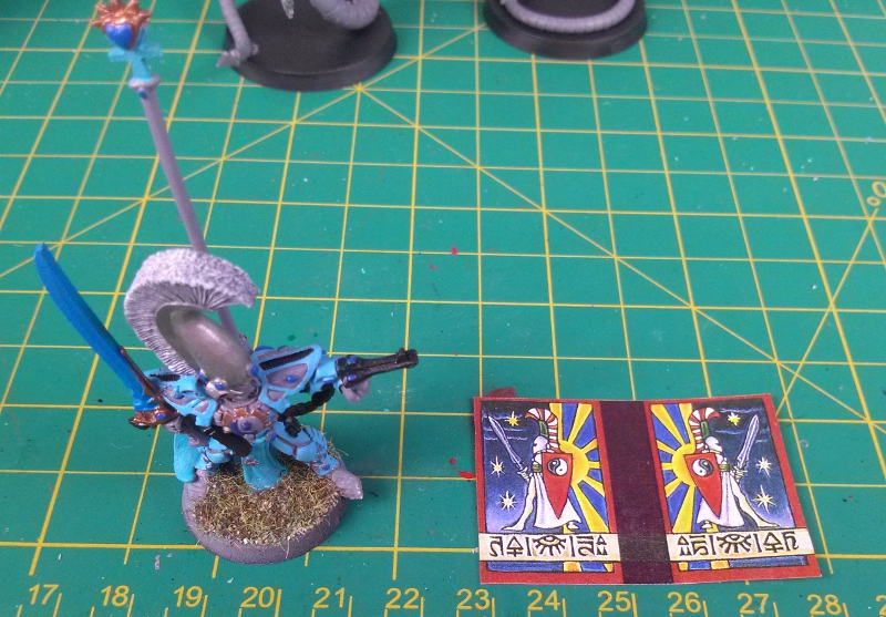 How to Lose at 40k: Asurman's Banner a.k.a. How to put banners on models