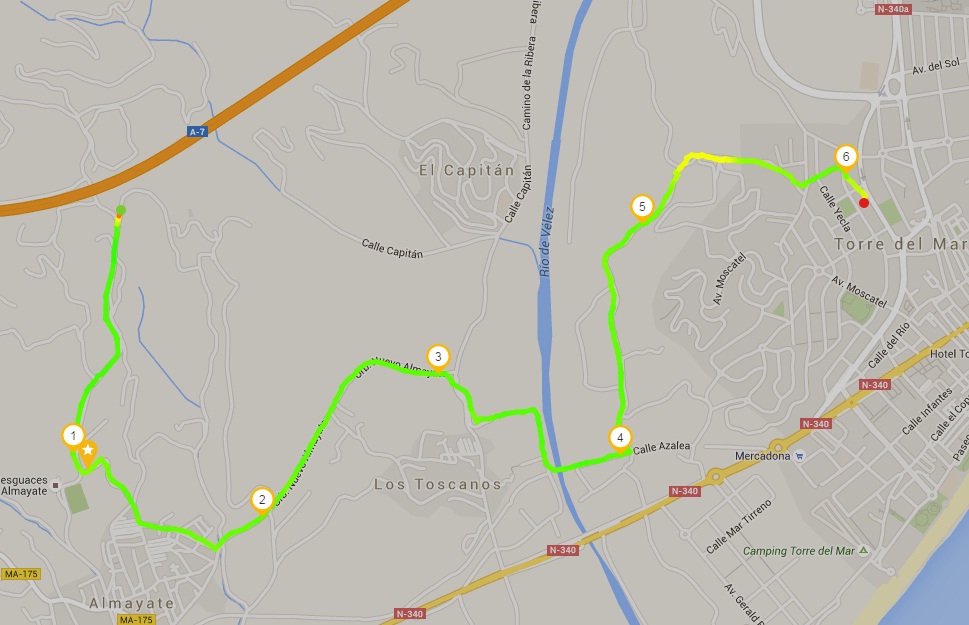 Legión Fénix: Carrera a pie. Almayate Alto - Torre del Mar