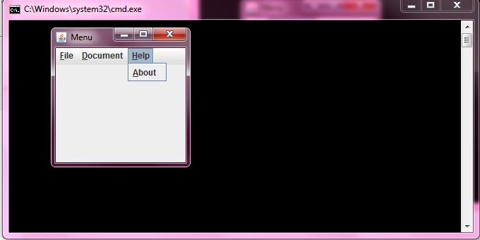 Blog PBO II: Membuat JMenu, JmenuBar dan JmenuItem pada java awt dan swing
