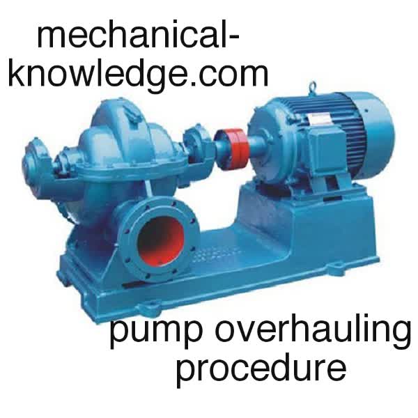 OVERHAULING PROCEDURE FOR PULL OUT THE PUMP ON SINGLE STAGE CENTRIFUGAL ...