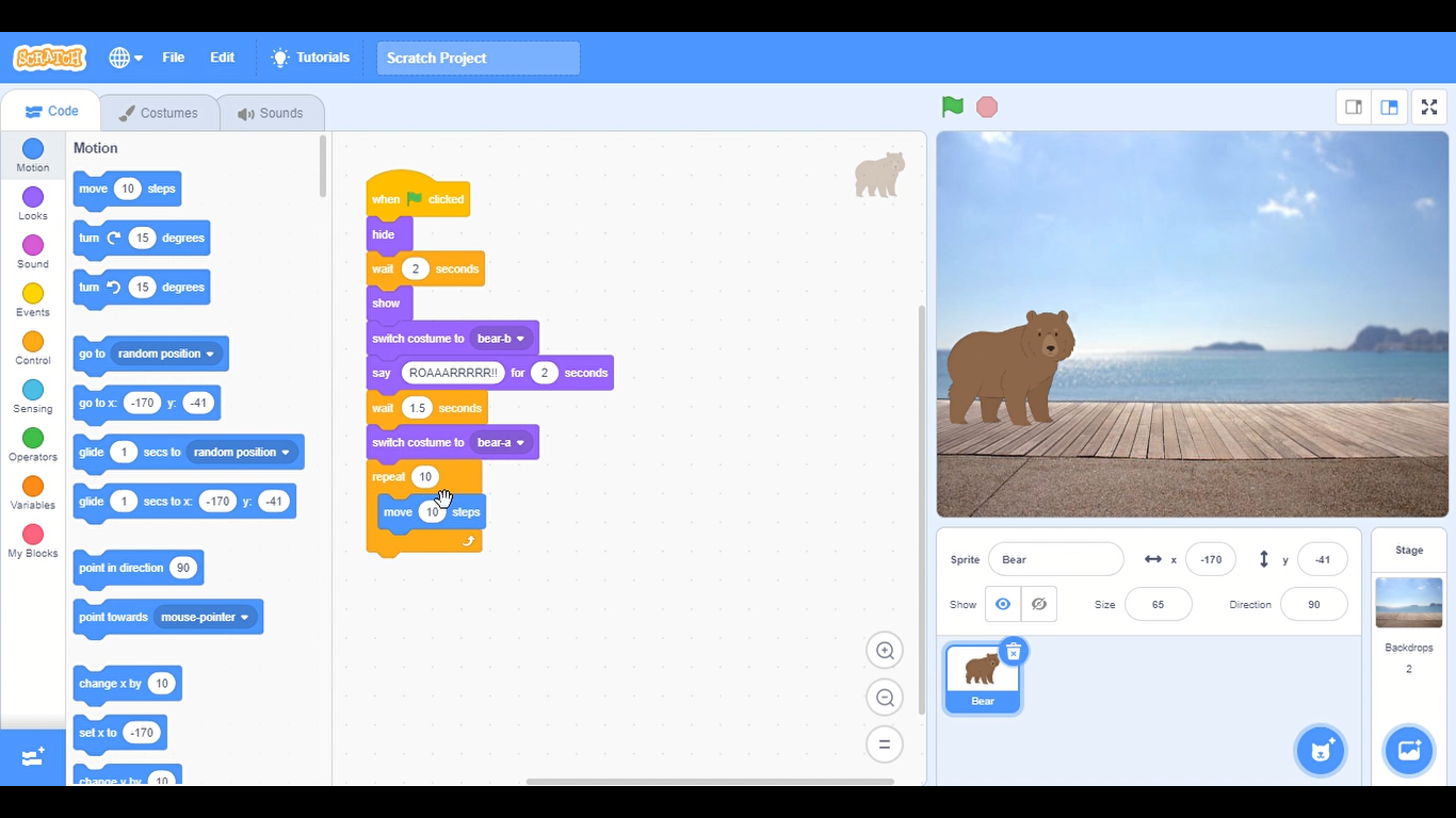 MOTION,OBJECT,DAN BACKDROP DI SCRATCH