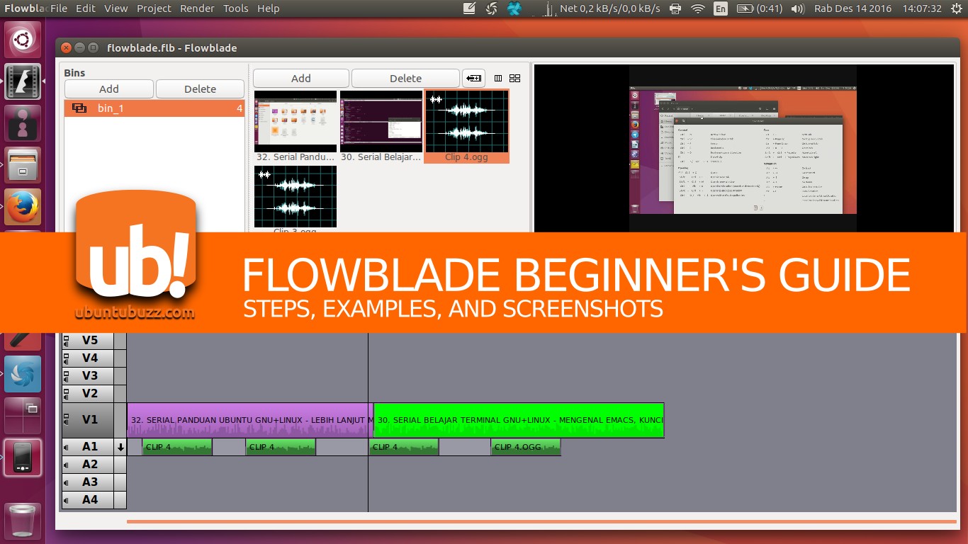 Beginner's Guide for Flowblade Video Editor