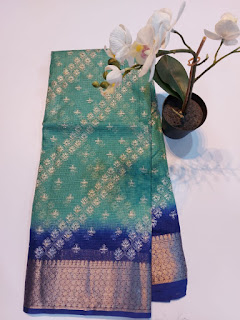 Pure silk kota chickenkari work sarees