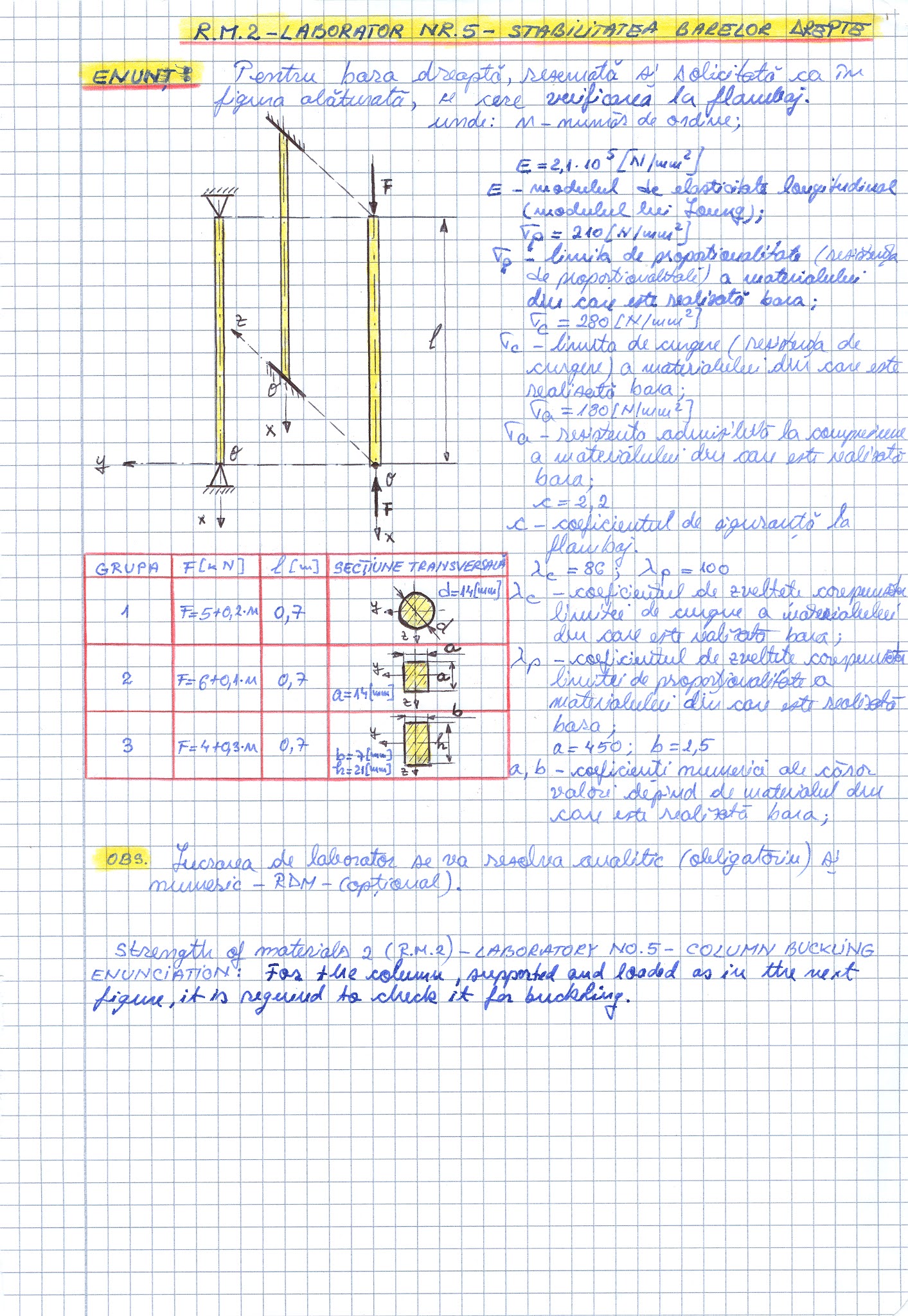 Rezistenta Materialelor - Mechanics of Materials - Résistance des ...