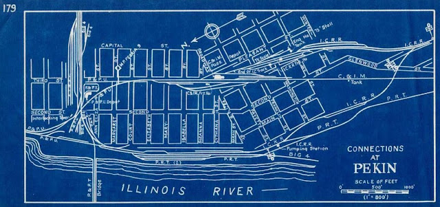Towns and Nature: Pekin, IL: Peoria and Pekin Railroad Terminal