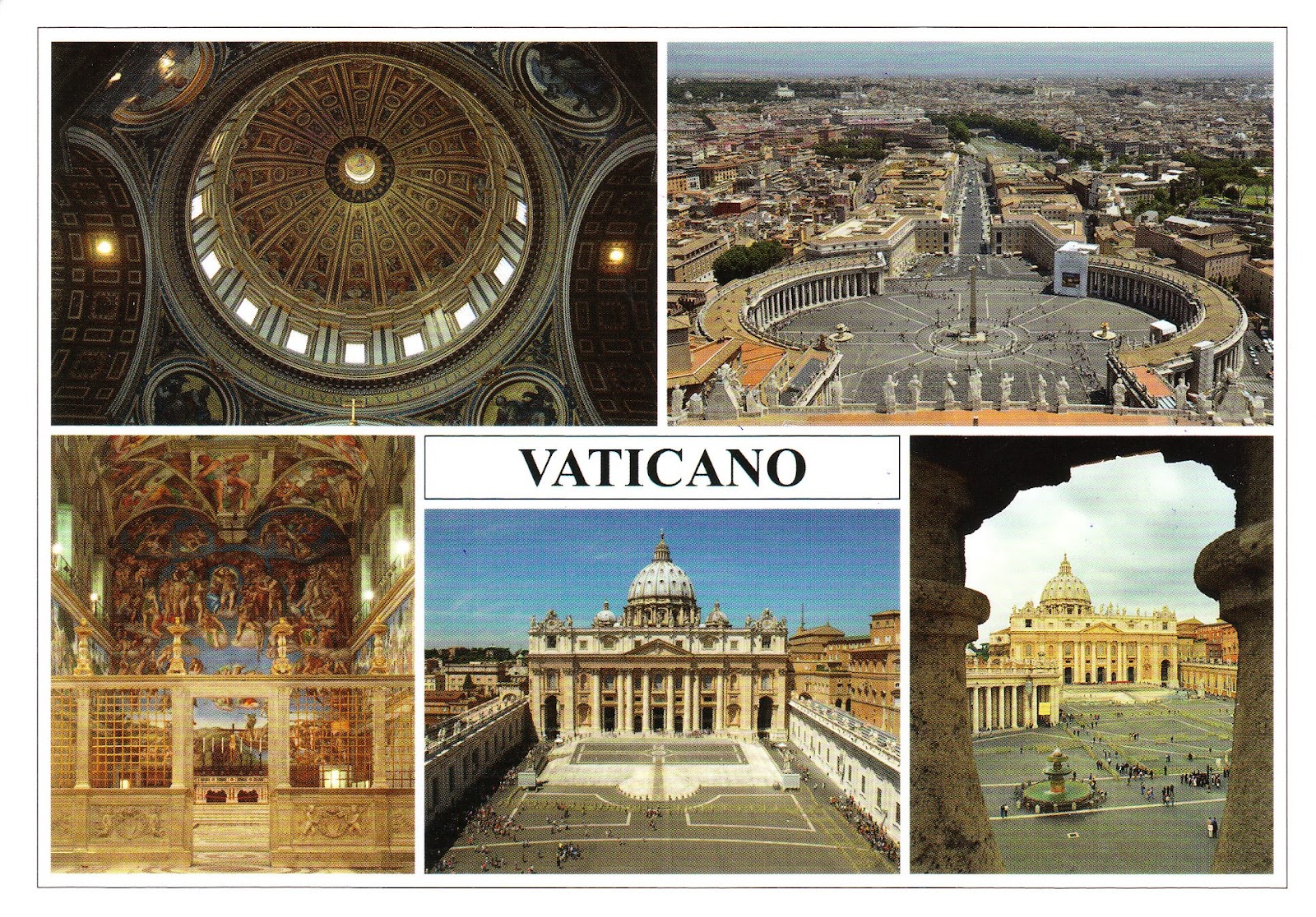 My postcards collection of UNESCO WHS : HOLY SEE