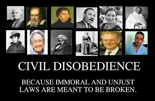 Christianity and Liberty: Civil Disobedience Poster
