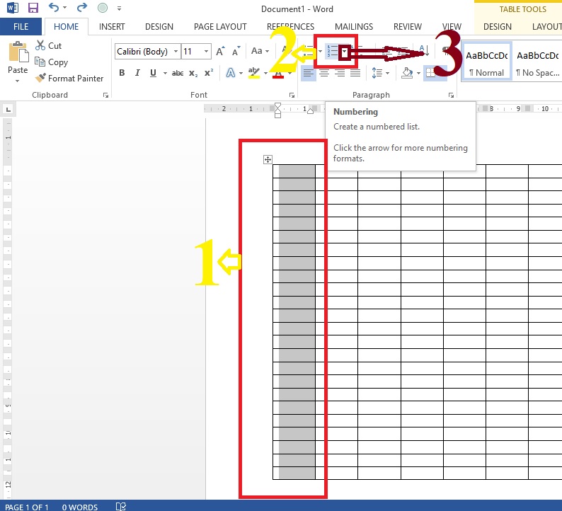 Cara Membuat Tabel Nomor Di Word - IMAGESEE Cara Membuat Tabel Nomor Di Word - IMAGESEE