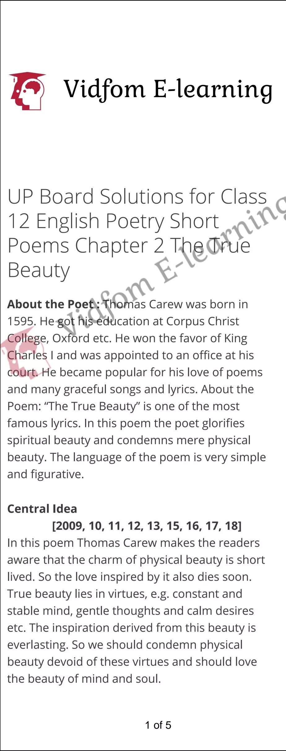 NCERT Solutions For Class 12 English Poetry Short Poems Chapter 2 The ncert-solutions-for-class-12-english-poetry-short-poems-chapter-2-the