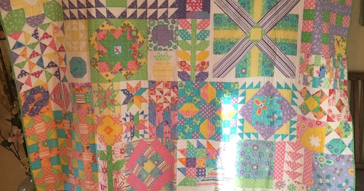 Moda Blockheads 2 Quilt finished