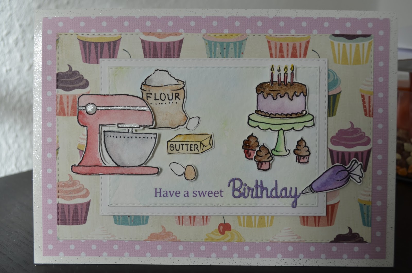 Baking Birthday Card ~ Stuff and Spice