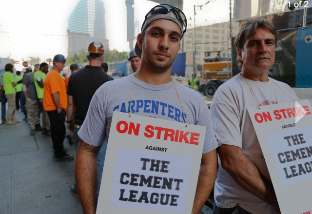 Local 157 blogspot: New York City: Carpenters Strike at World Trade Center