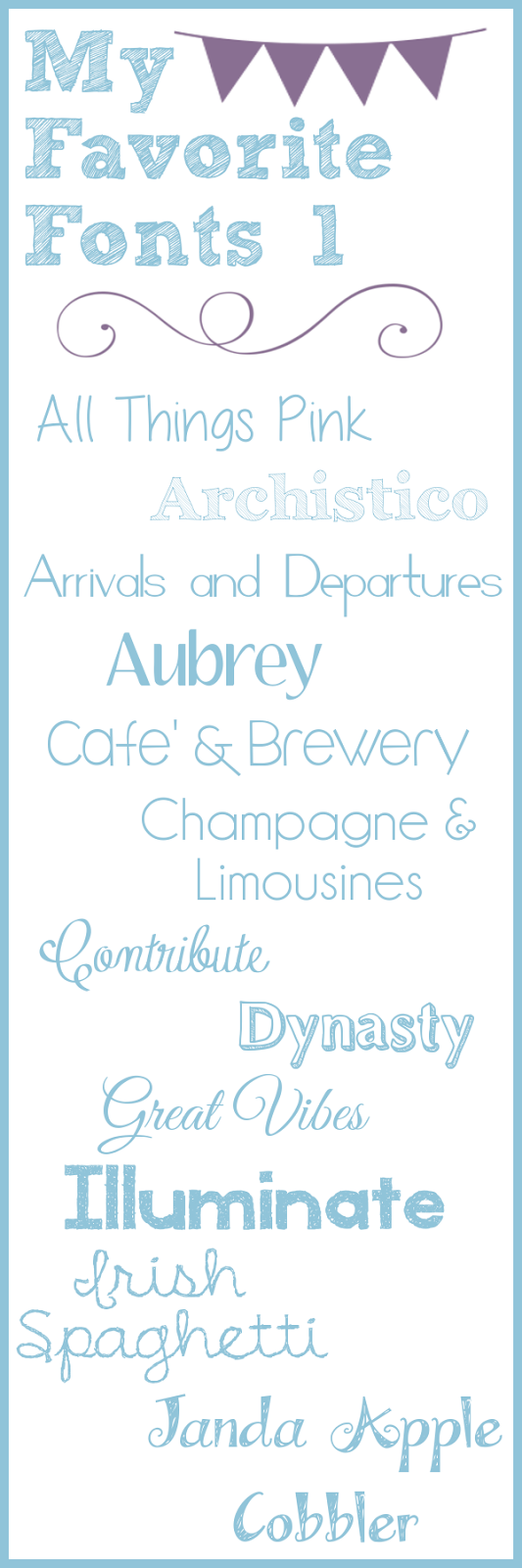 Life Is A Trip Worth Taking: My Favorite Fonts #1