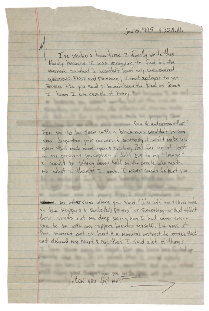 Tupac’s break-up letter to Madonna to auction for $100,000 | Nigerian ...