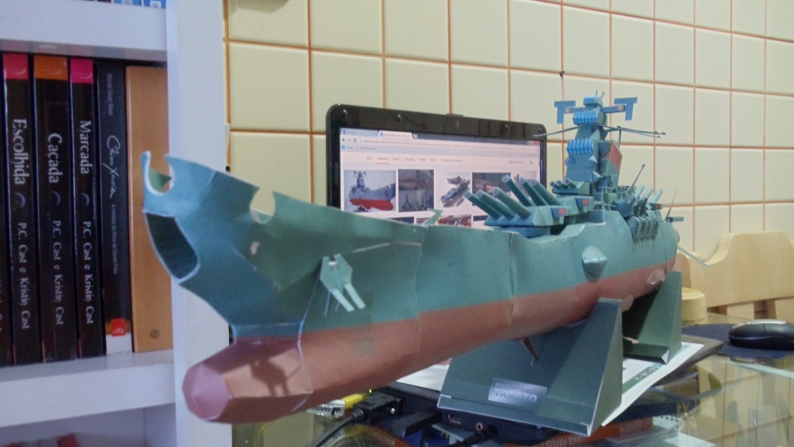 Hobbies & Coleções: PaperCraft (papertoy) - Space Battleship Yamato ...