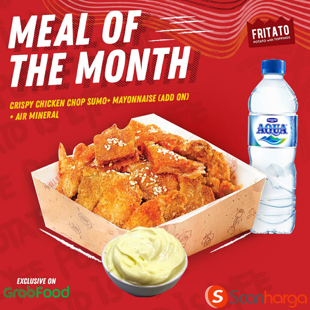 Fritato Promo Meal Of The Month hanya 60K via aplikasi GRABFOOD - scanharga