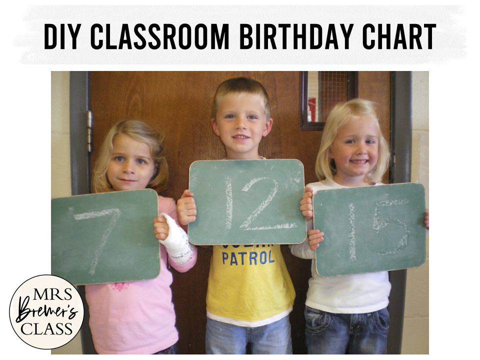 DIY Classroom Birthday Chart | Mrs. Bremer's Class