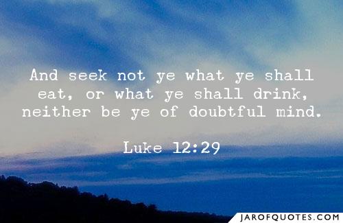 Random-Access: Luke 12:29 - Neither be of an Anxious Mind