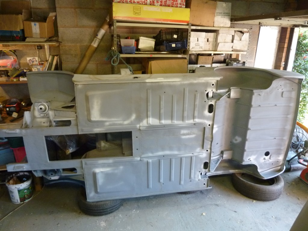 MG Midget 1965 MKII Restoration Project: Painting Chassis Underside