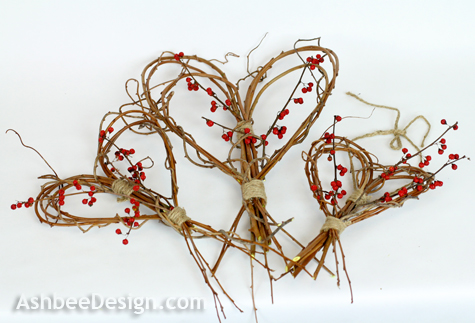 Ashbee Design: Valentine Ideas • DIY Twig Heart
