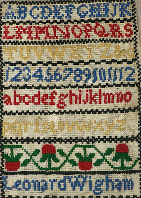 N e e d l e p r i n t: Mimi-san's Mary Wigham & Leonard Wigham's Sampler