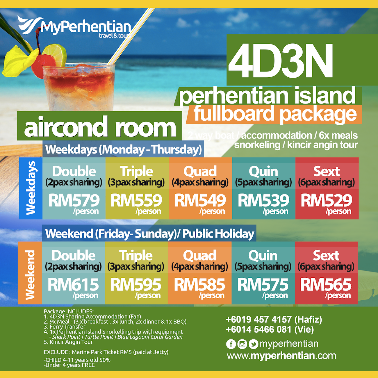 Pakej Pulau Perhentian 4 Hari 3 Malam - Hafiz Rahman