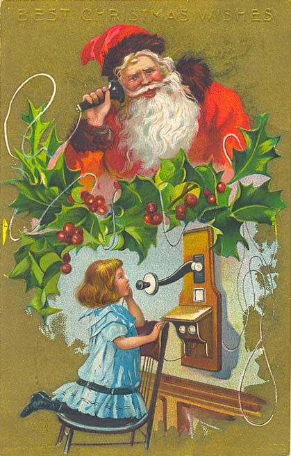 POSTCARDY: the postcard explorer: Santa's Phone Call