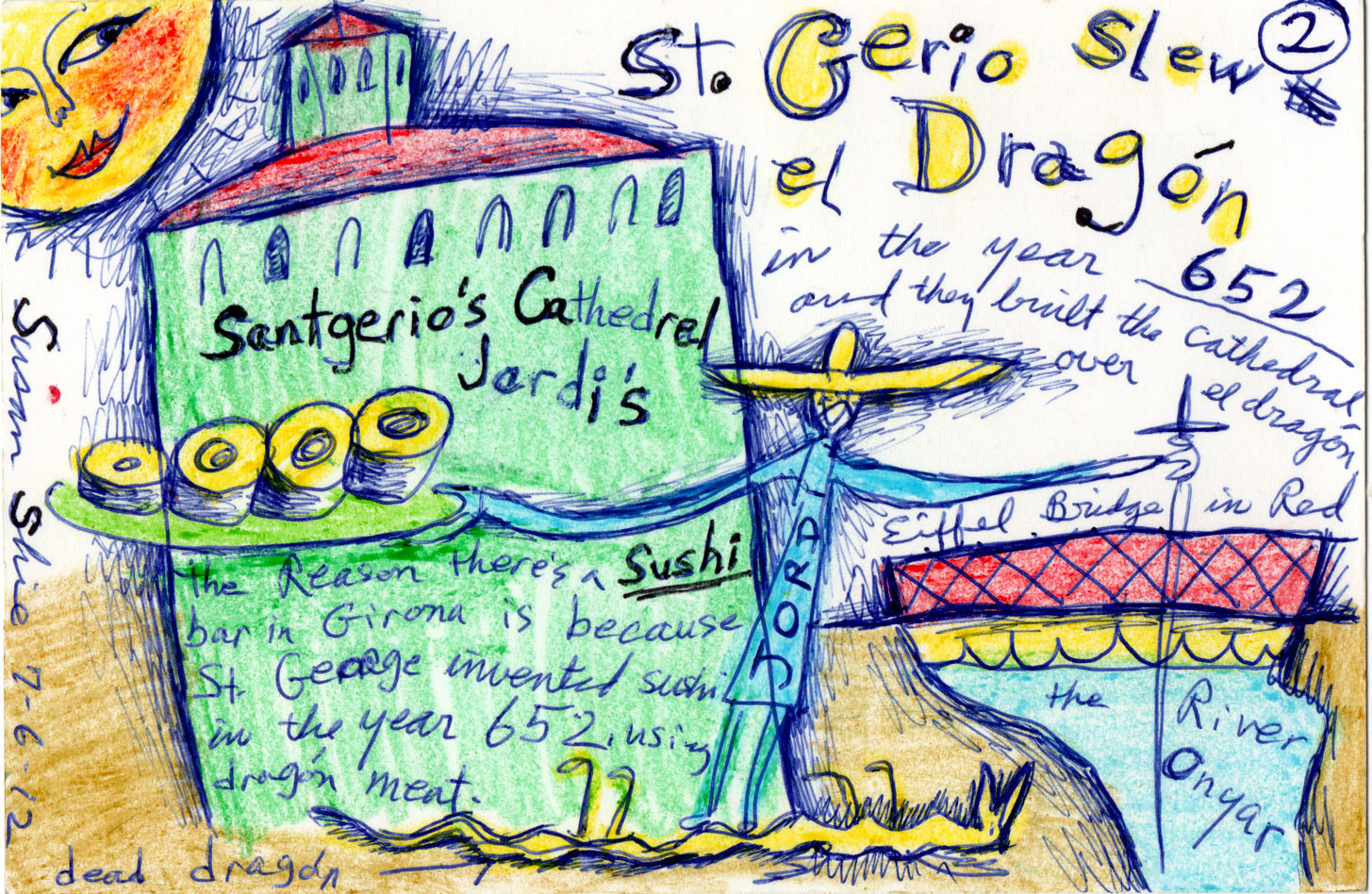 Susan Shie: Little drawings on paper I made in Girona, Spain